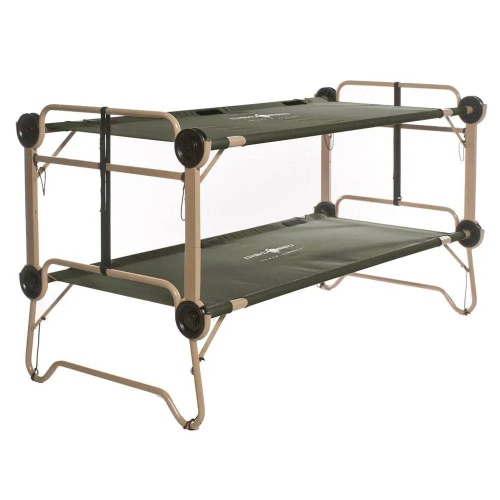 Disc-O-Bed camp bed Arm-O-Bunk with side pockets olive – ASMC Unlimited