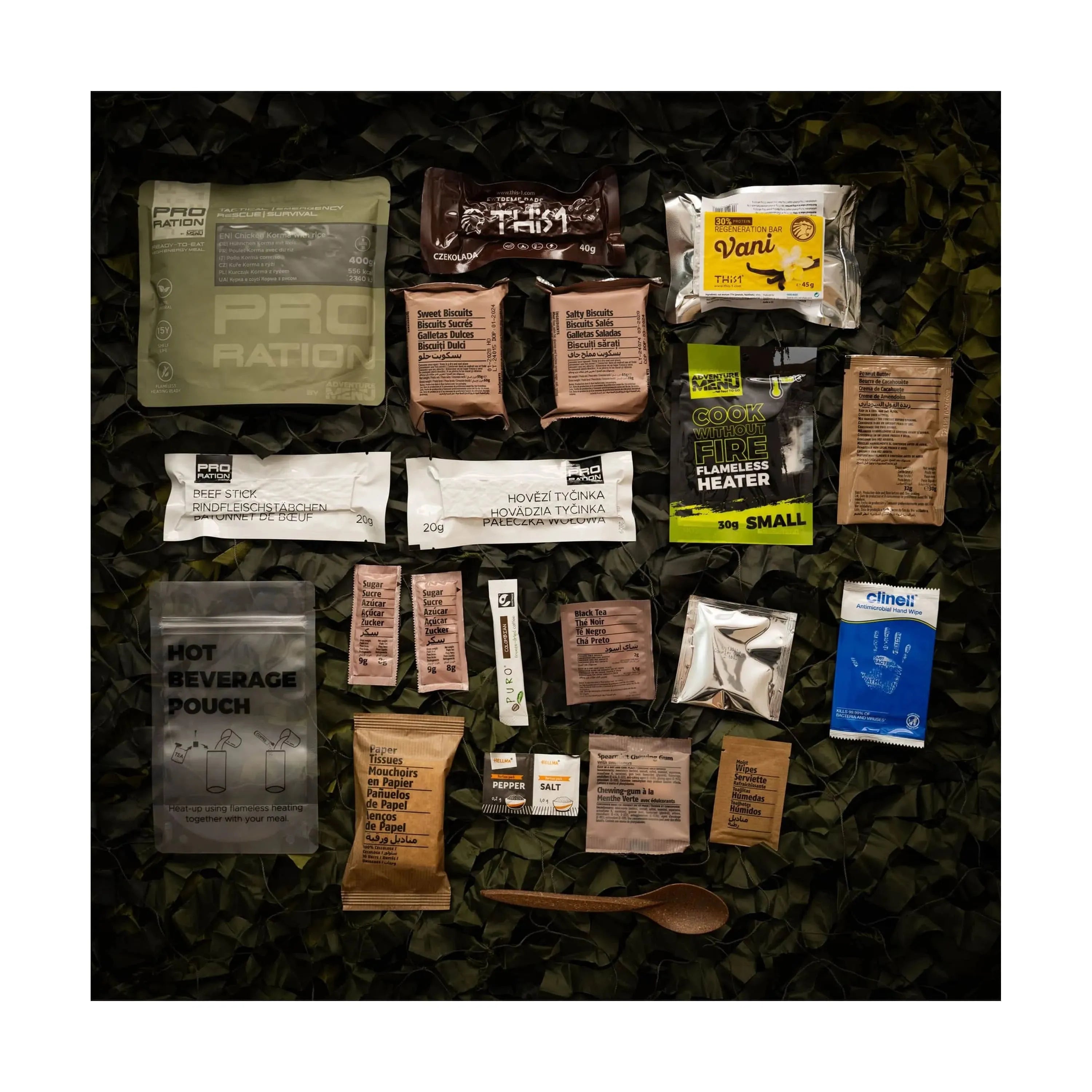 Halbtagesration Ultimate Tactical Ration Half Day Menü 1 – ASMC Unlimited