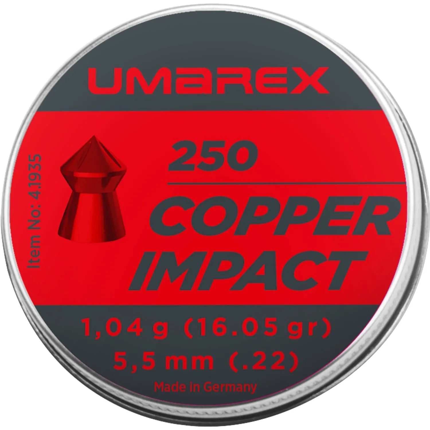 Diabolos Spitzkopf Copper Impact 5.5 mm 5 X 250 St. – ASMC Unlimited