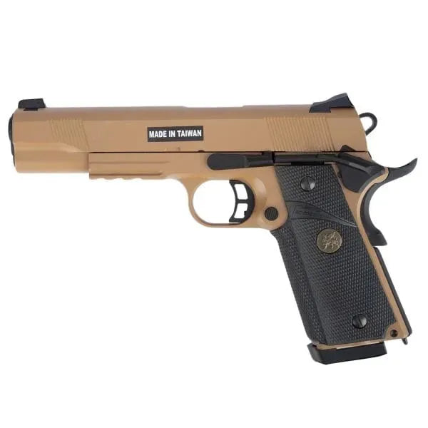 Airsoft Pistole M1911 MEU Full Metal GBB tan – ASMC Unlimited