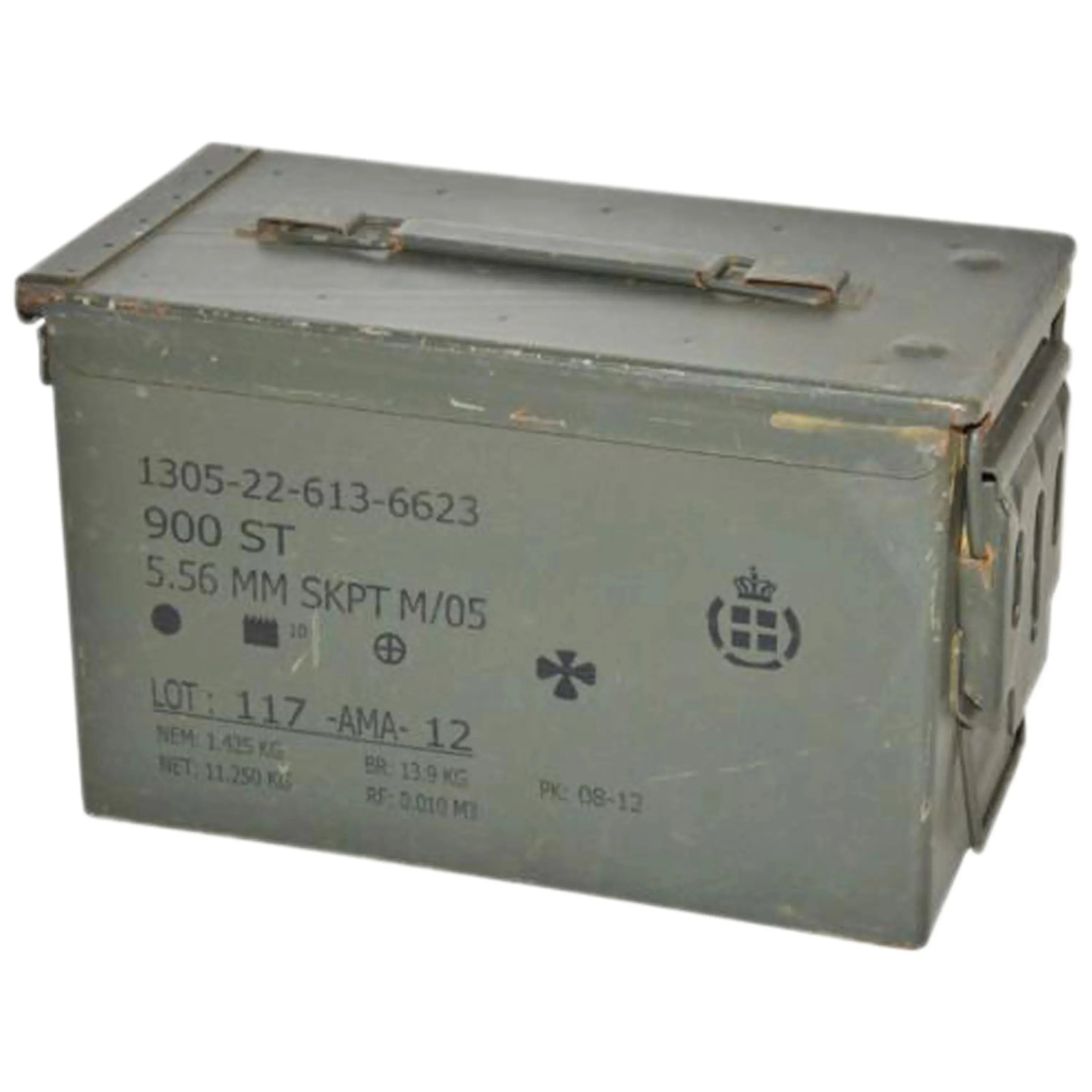 Caja de munición danesa tamaño 2 usada – ASMC Unlimited