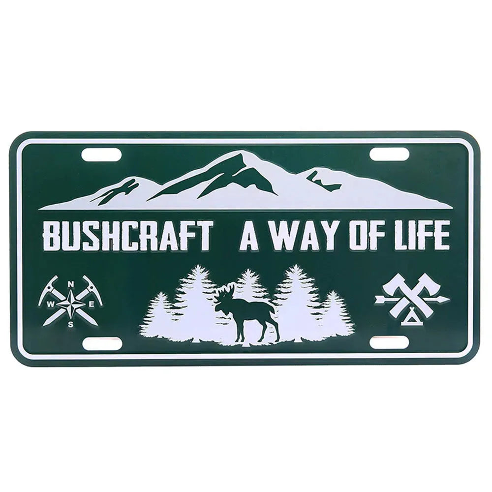 101 Inc. License Plate Bushcraft – ASMC Unlimited