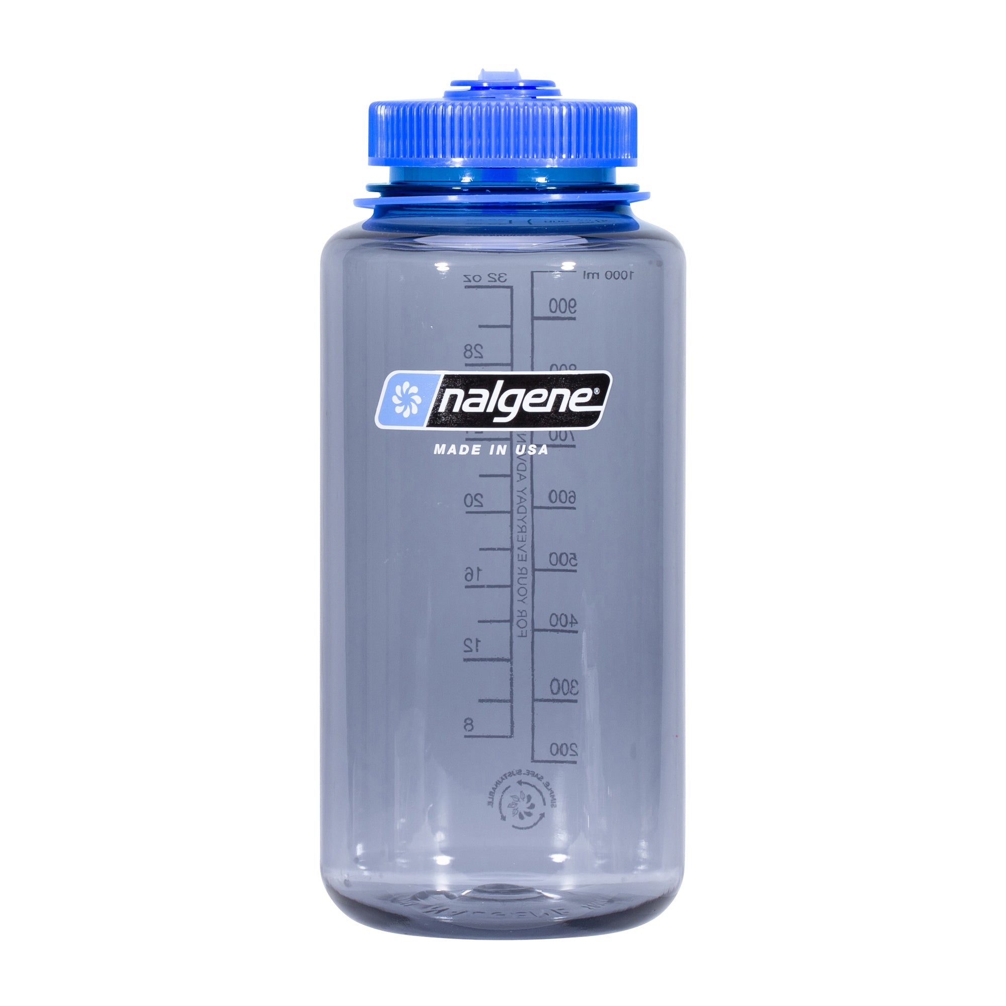 Nalgene drinking bottle wide neck Sustain 1 L grey – ASMC Unlimited